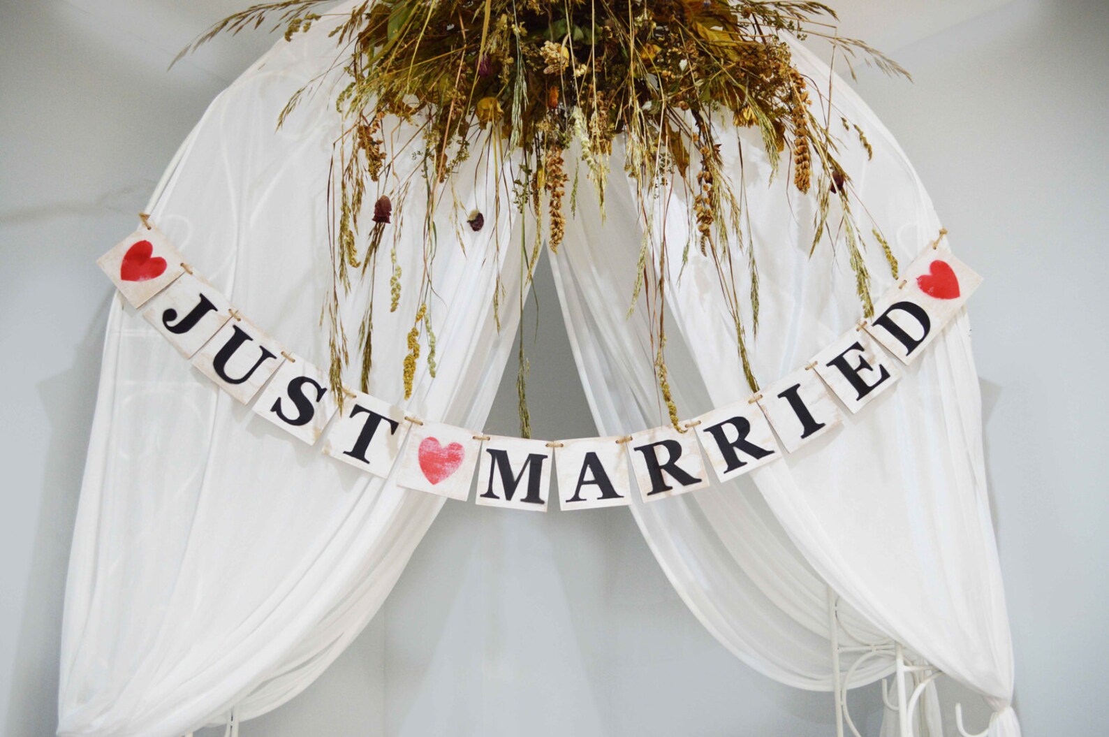 Wooden Wedding Banner Rustic Wedding Sign Just Married - Etsy