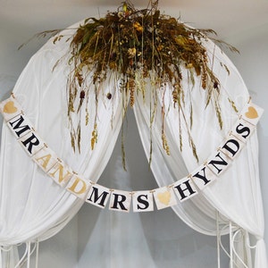Wooden Mr. and Mrs. Banner Rustic Wedding Wooden Sign - Etsy