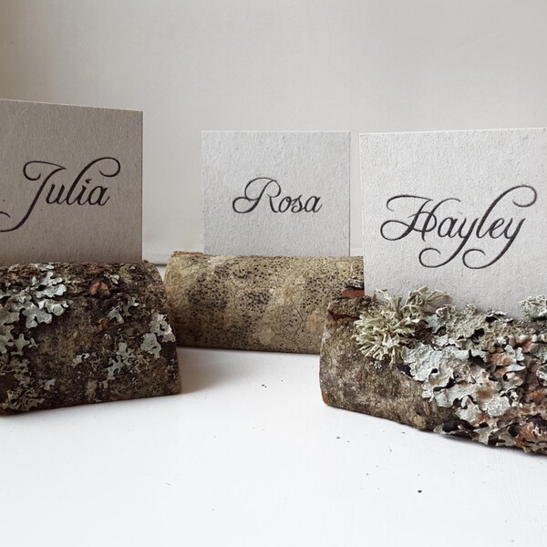 Log Place Card - Etsy