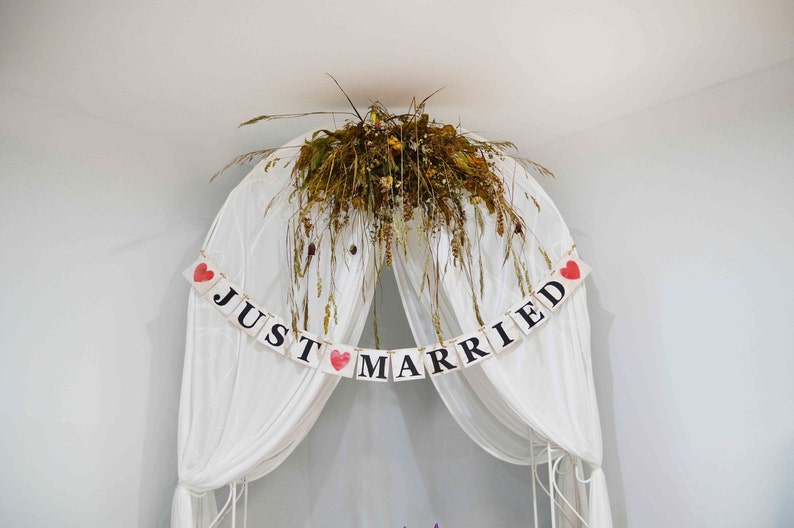 Wooden Wedding Banner Rustic Wedding Sign Just Married - Etsy