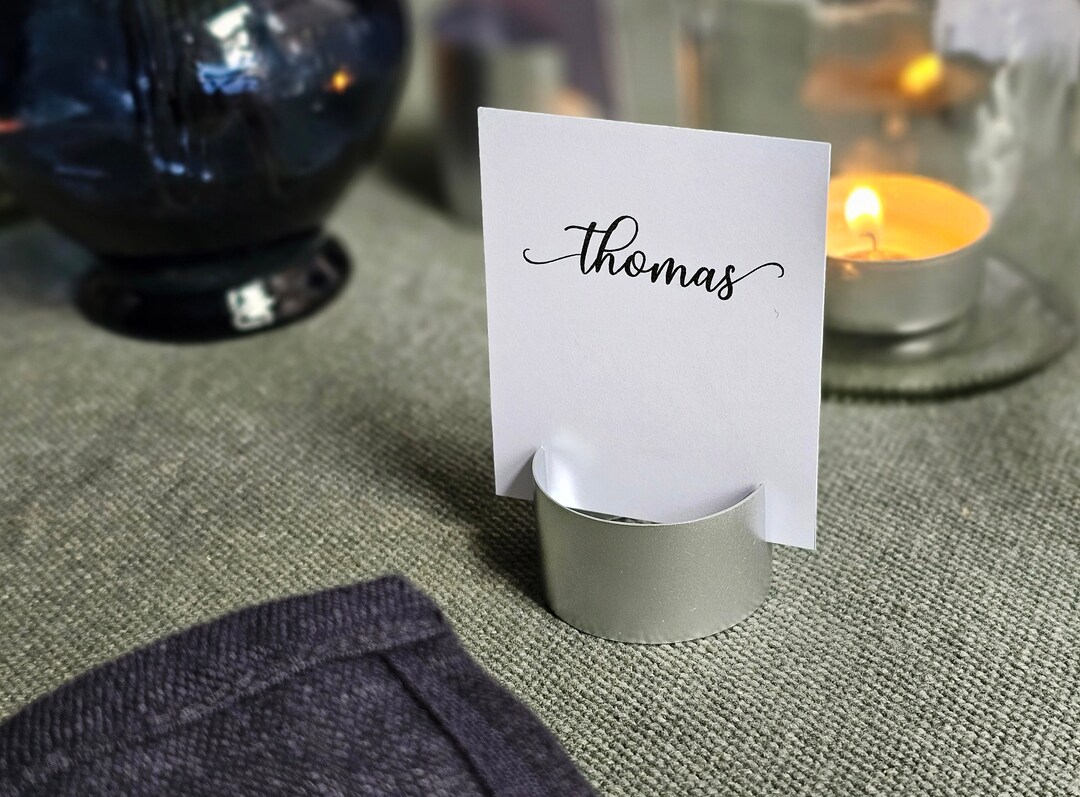 12 Pieces of Rustic Copper Place Card Holders, Wedding Card Holders ...