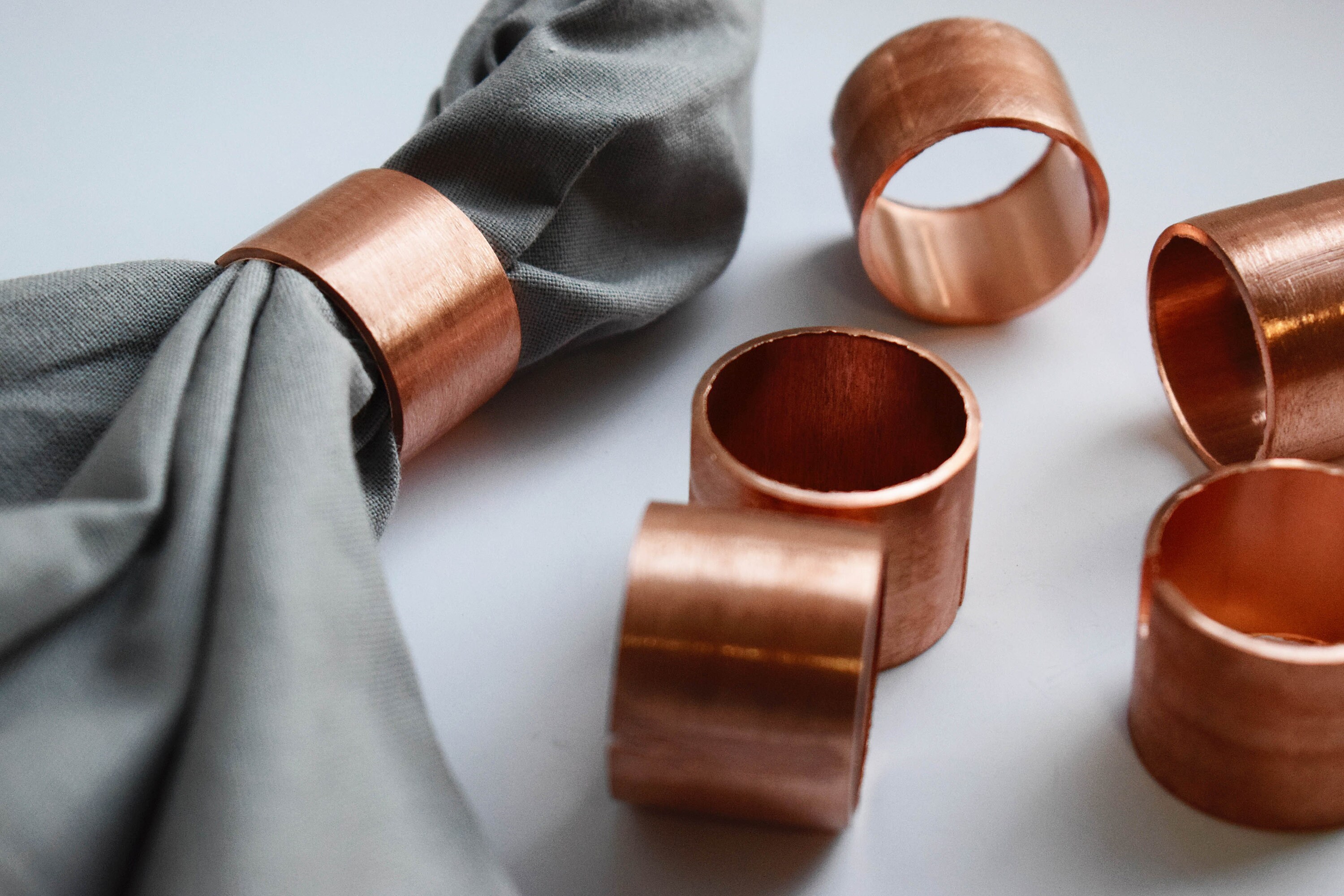Rustic Copper Pipe Napkin Ring Sample Wedding Napkin Rings - Etsy Australia