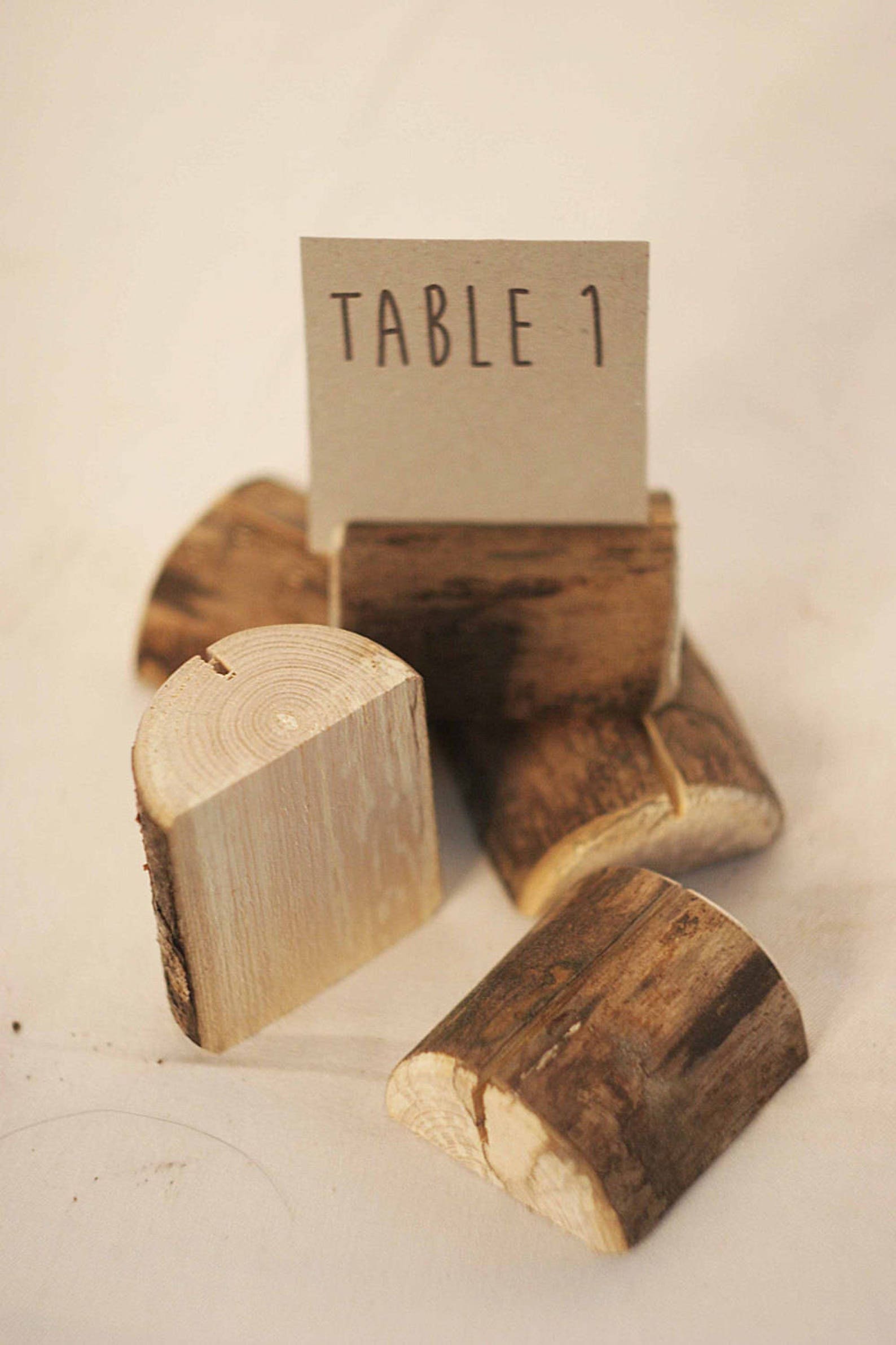 90 Pieces Rustic Place Card Holders Wedding Card Holders - Etsy