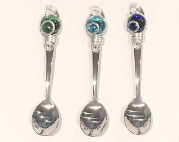 Dip Spoon Beaded Spoon Wire Wrapped Spoon Beaded Utensil - Etsy