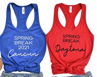 Spring Break Tank - Etsy