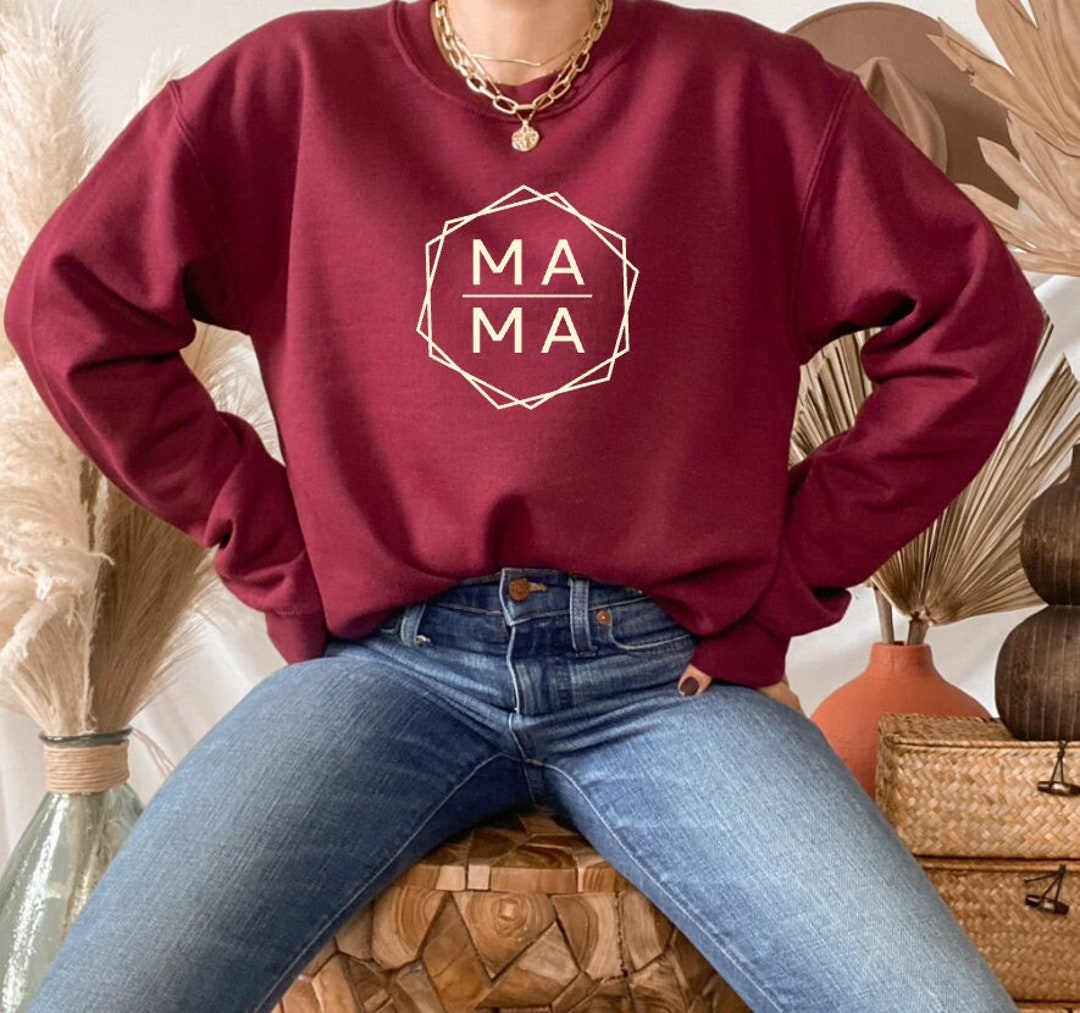 MAMA Sweatshirt, Minimalist Mama Sweatshirt, Mama Apparel, Mama ...