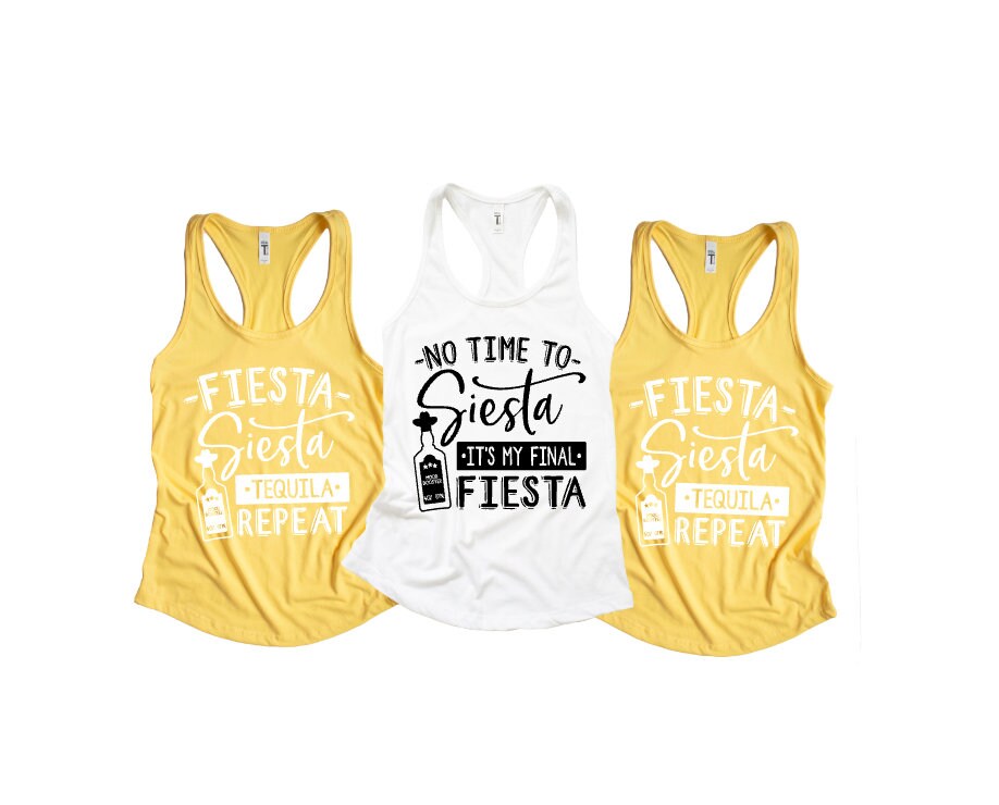 Last Fiesta Bachelorette Party Shirts Wedding Party Tees | Etsy