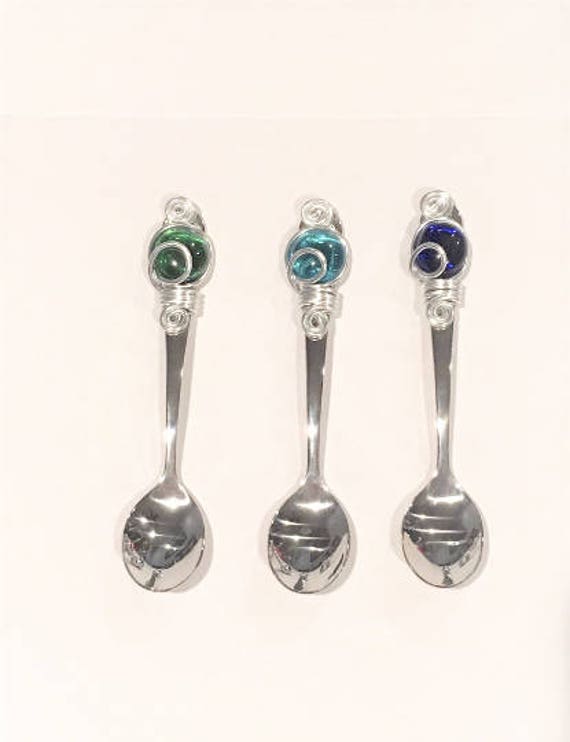 Dip Spoon Beaded Spoon Wire Wrapped Spoon Beaded Utensil - Etsy