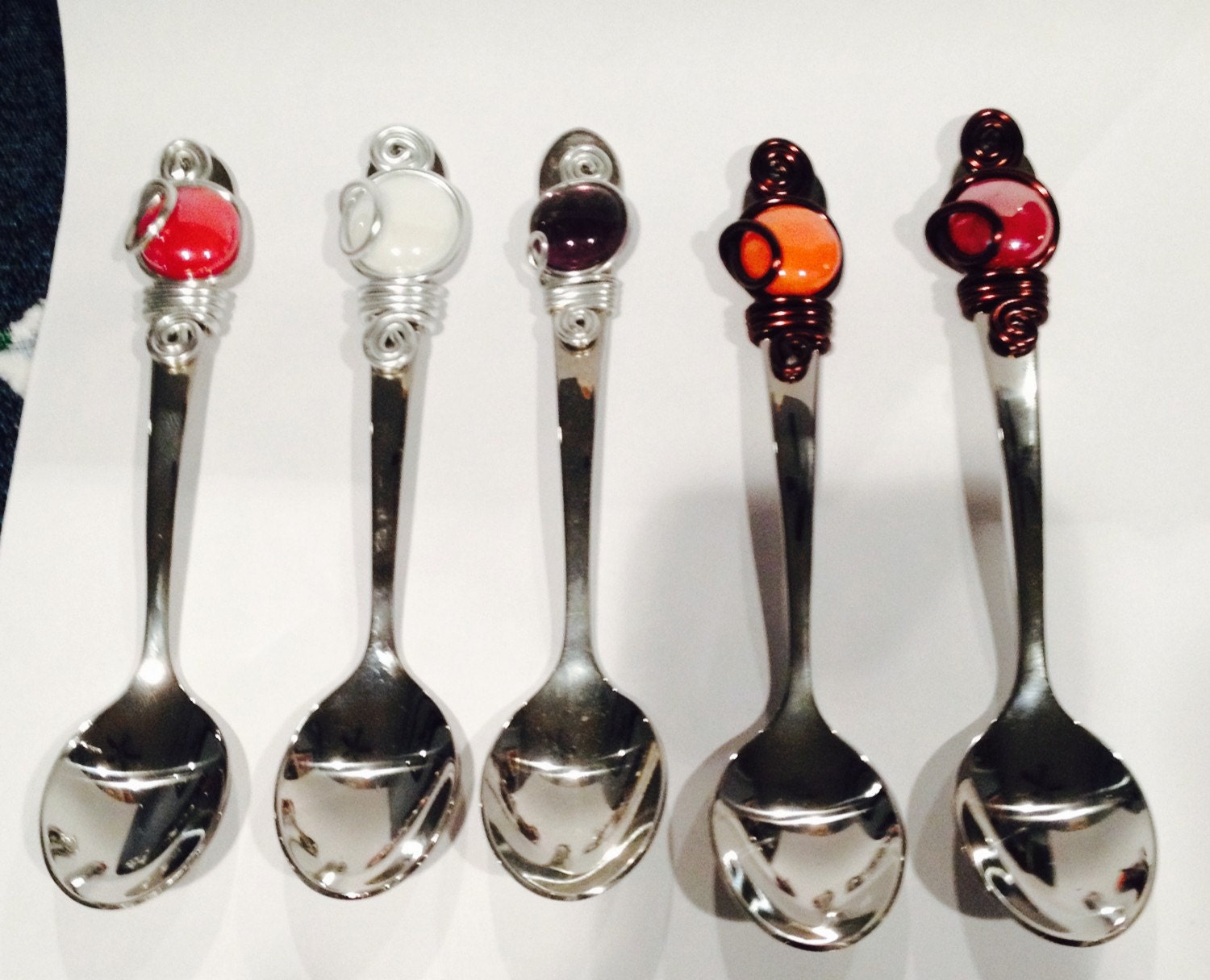 Dip Spoon Beaded Spoon Wire Wrapped Spoon Beaded Utensil - Etsy