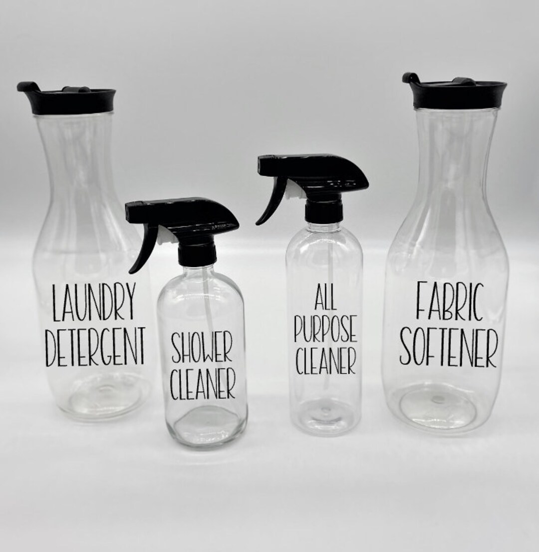 Custom Laundry Containers, Glass Spray Bottle, Laundry Container ...
