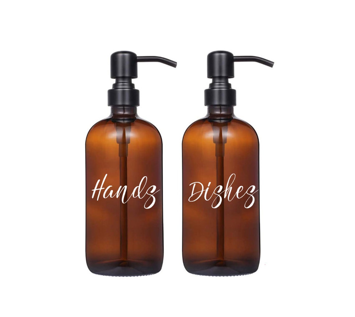 Hands/dishes/lotion/custom Decal Soap Dispenser Decal Decal - Etsy