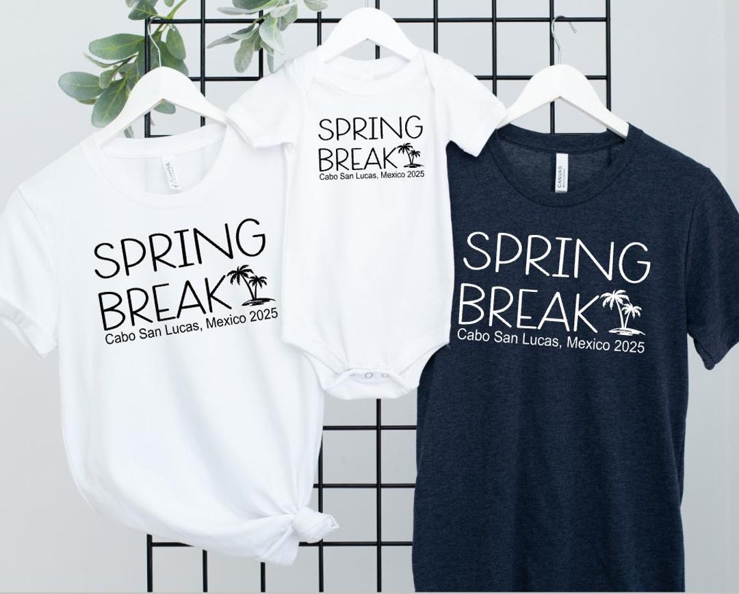 Spring Break Destination Trip Shirts, Customized Spring Break Shirts ...