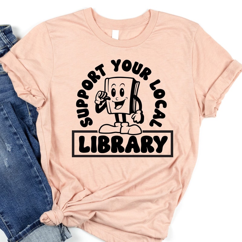 Library T Shirt - Etsy