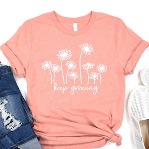 Growth Mindset Tee, Keep Growing, Teacher Shirts, Social Worker Tees ...