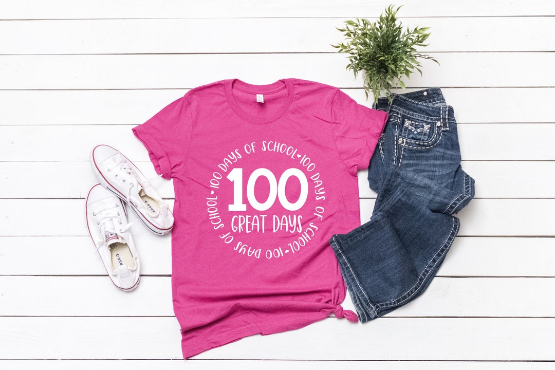 Teacher Shirt for 100th Day, 100th Day of School T Shirt, Teacher Tee ...