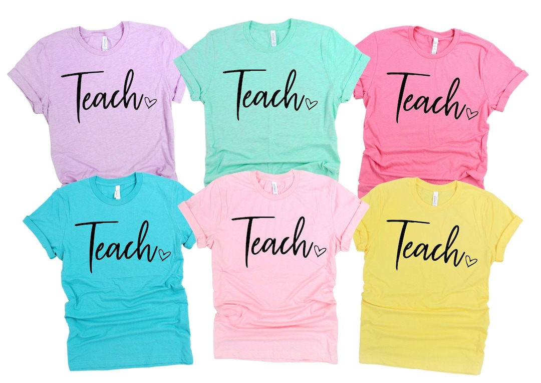Teacher Shirts, Back to School Teach Tshirt, New Teacher Graduate ...