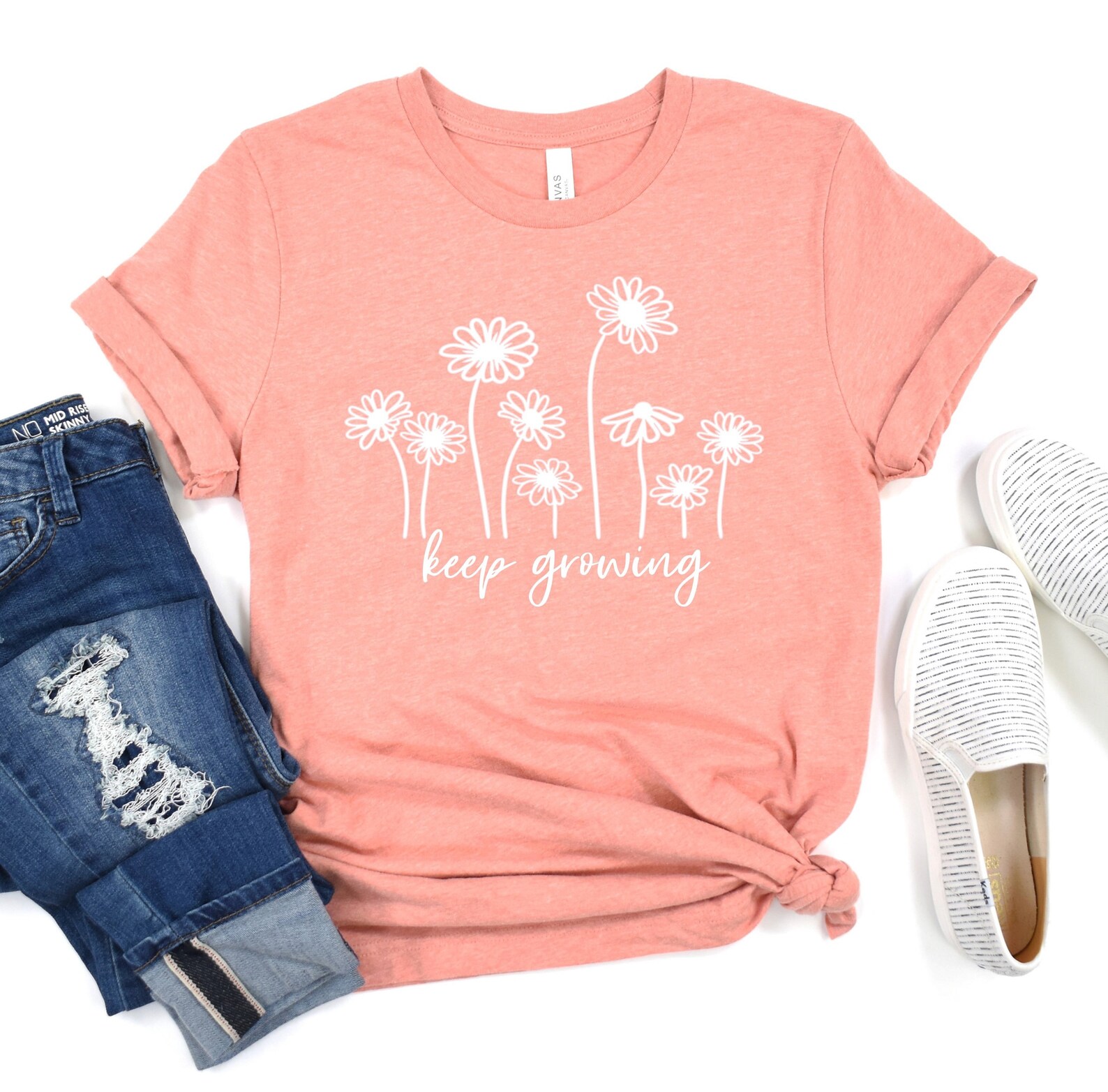 Growth Mindset Tee Keep Growing Teacher Shirts Shirts for | Etsy