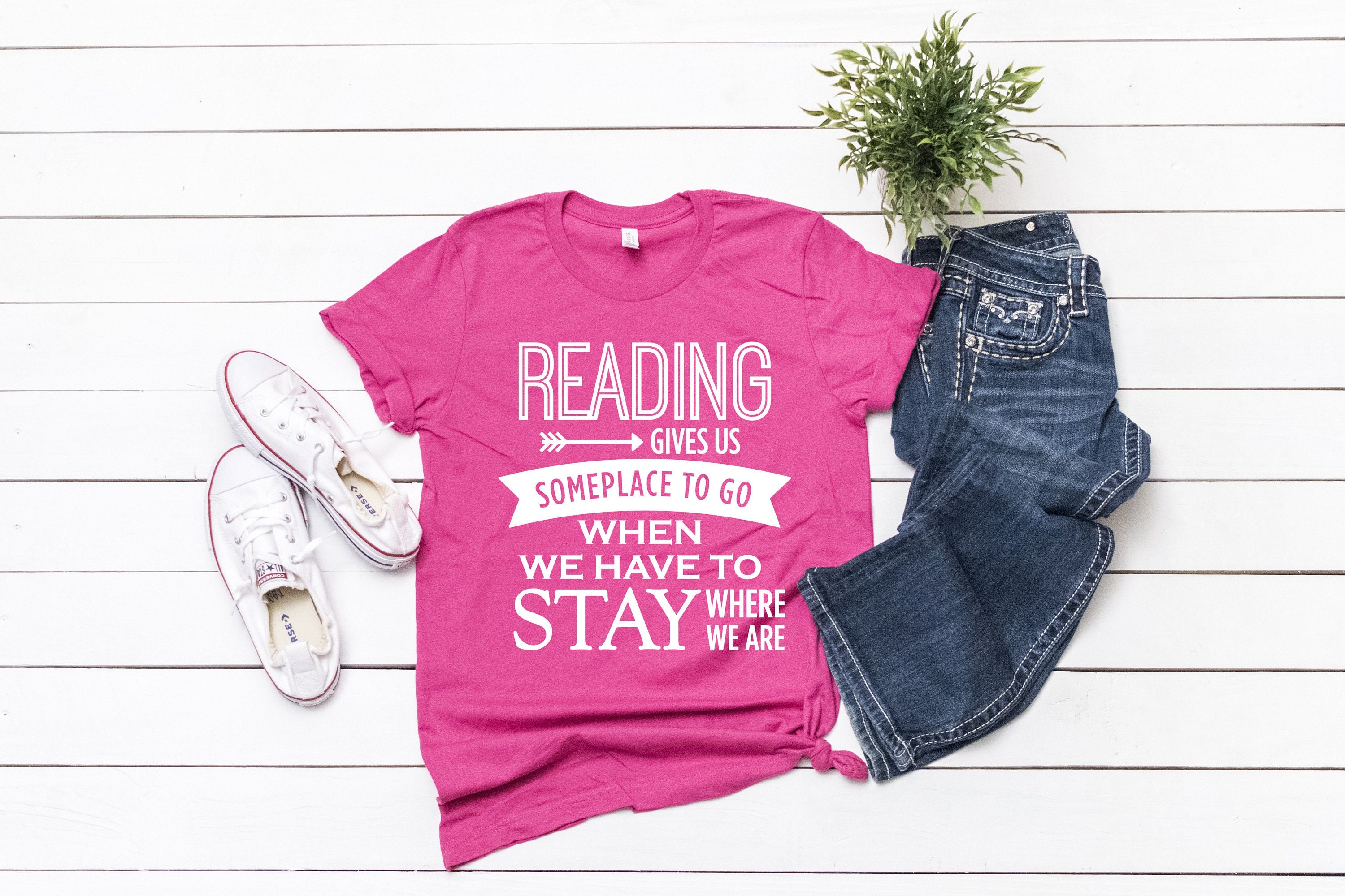 Reading Shirts Reading Teacher T-shirt Reading Gives Us - Etsy