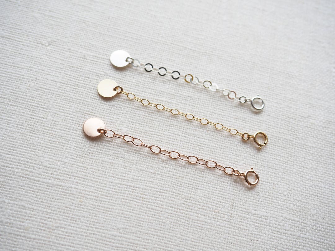 Removable EXTENDER in Sterling Silver, Gold Filled or Rose Gold Filled ...