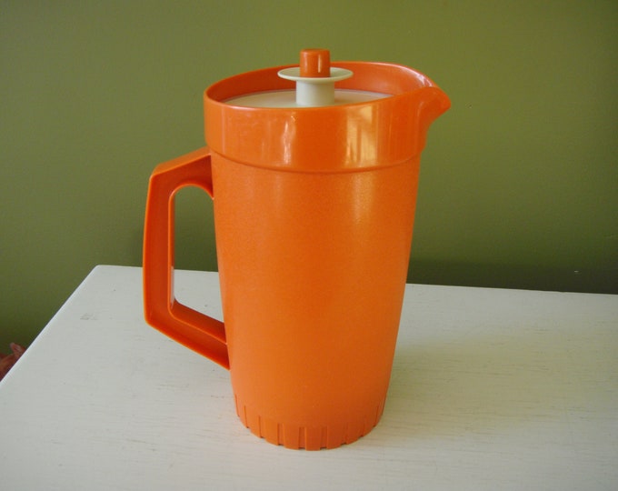 Vintage Tupperware Pitcher - Orange Tupperware Juice Jug - 1.5L #874 - Etsy