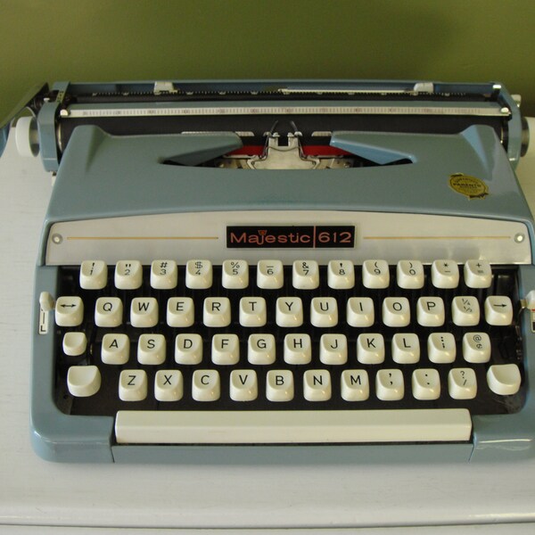 Blue Typewriter - Etsy