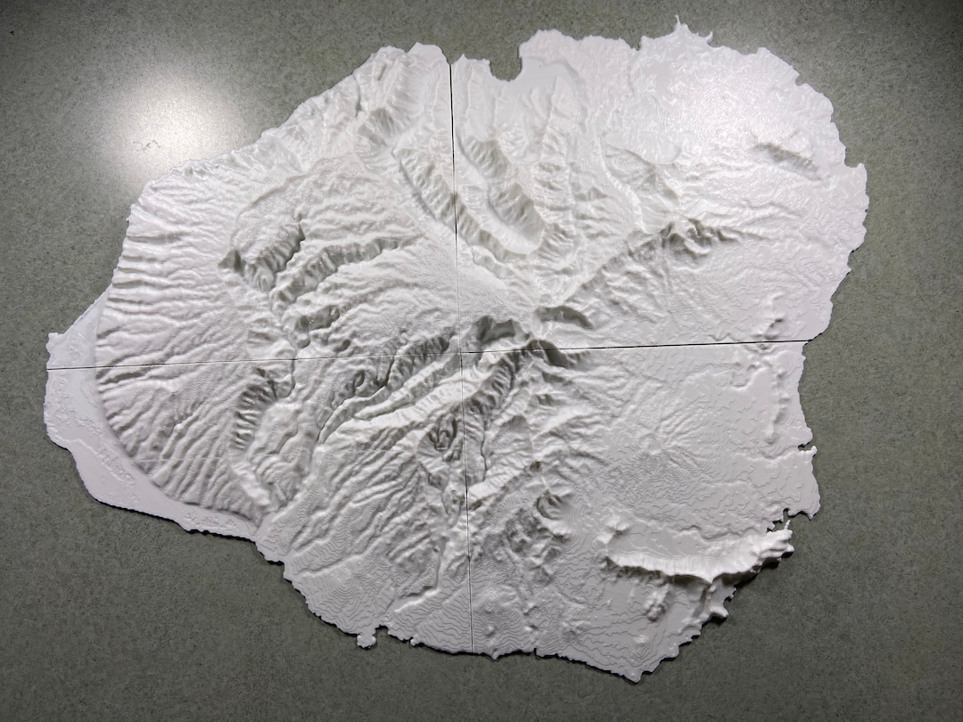 Custom Topographical Map - Etsy