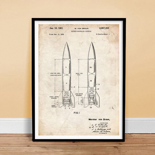 Rocket Poster - Etsy
