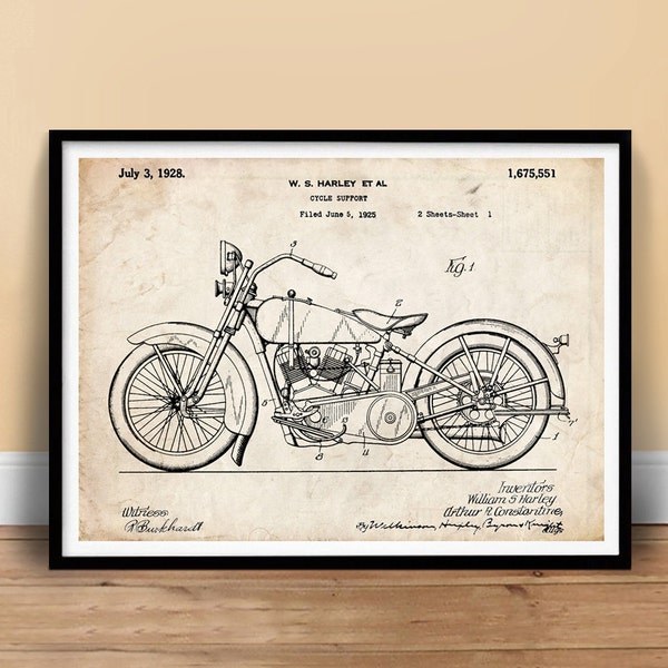 Motorcycle Poster - Etsy