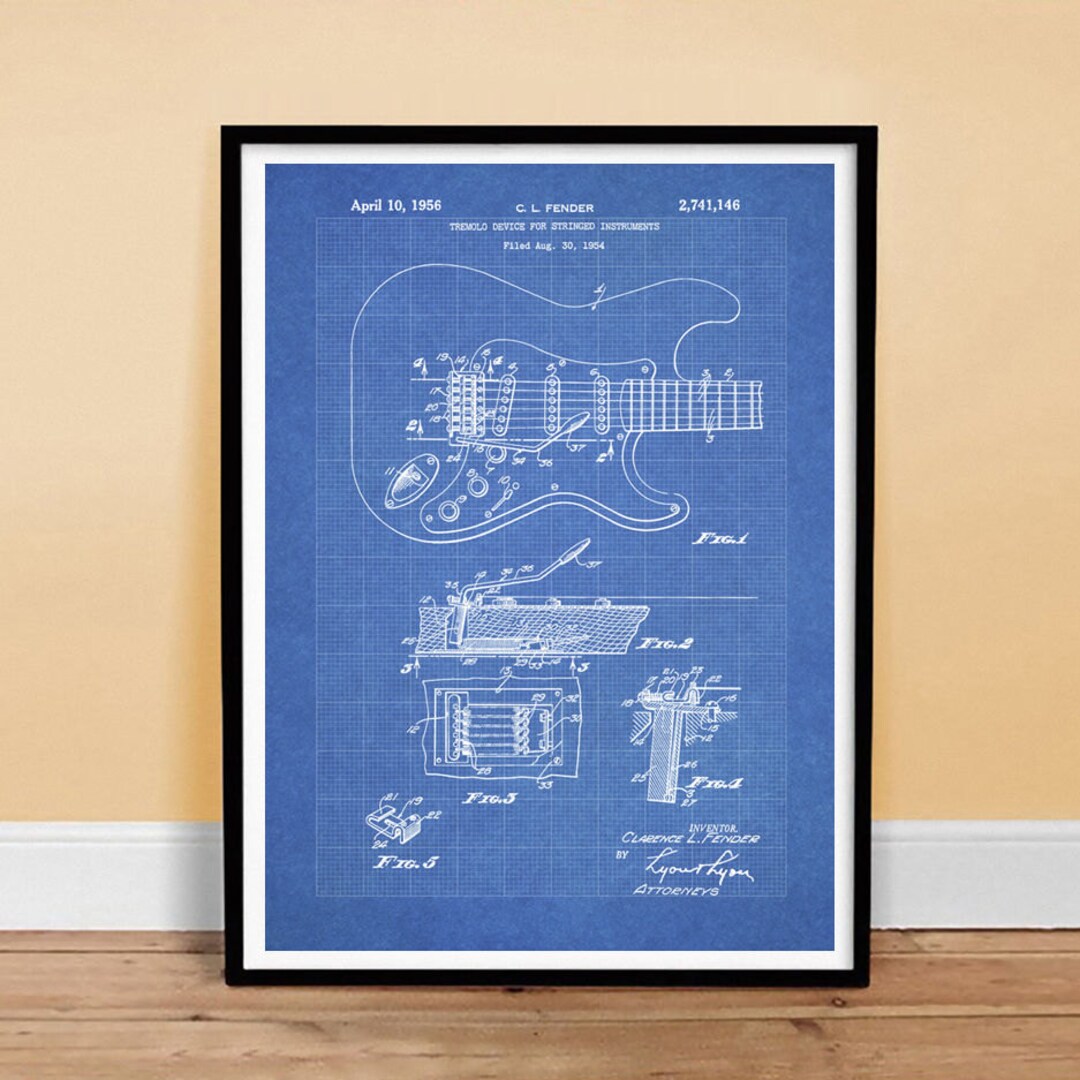 Famous STRAT GUITAR Poster 18x24 Handmade Giclée Gallery - Etsy
