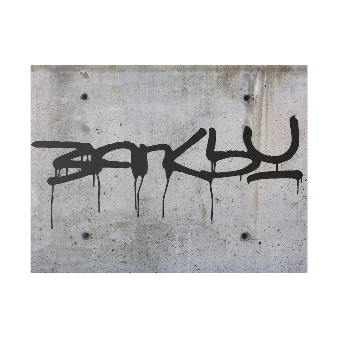 Banksy Signature Tag Canvas Wall Art - Etsy UK