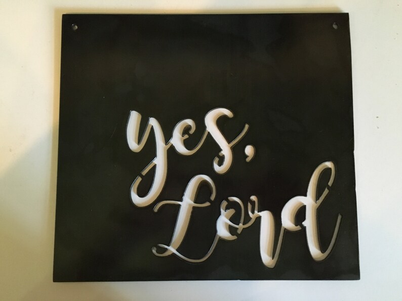 Yes Lord Sign 9 X 10 | Etsy