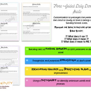 COMBO PACK Kids Devotional Pack & Kids Prayer Journal Pack ~ Christian ...