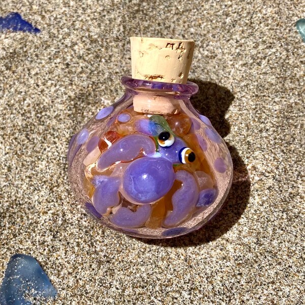 Sea Glass Jar - Etsy