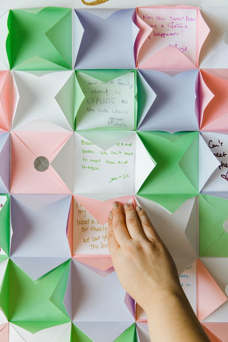 Baby Shower Advent Calendar - Unique Baby Shower Activity - Custom Baby ...