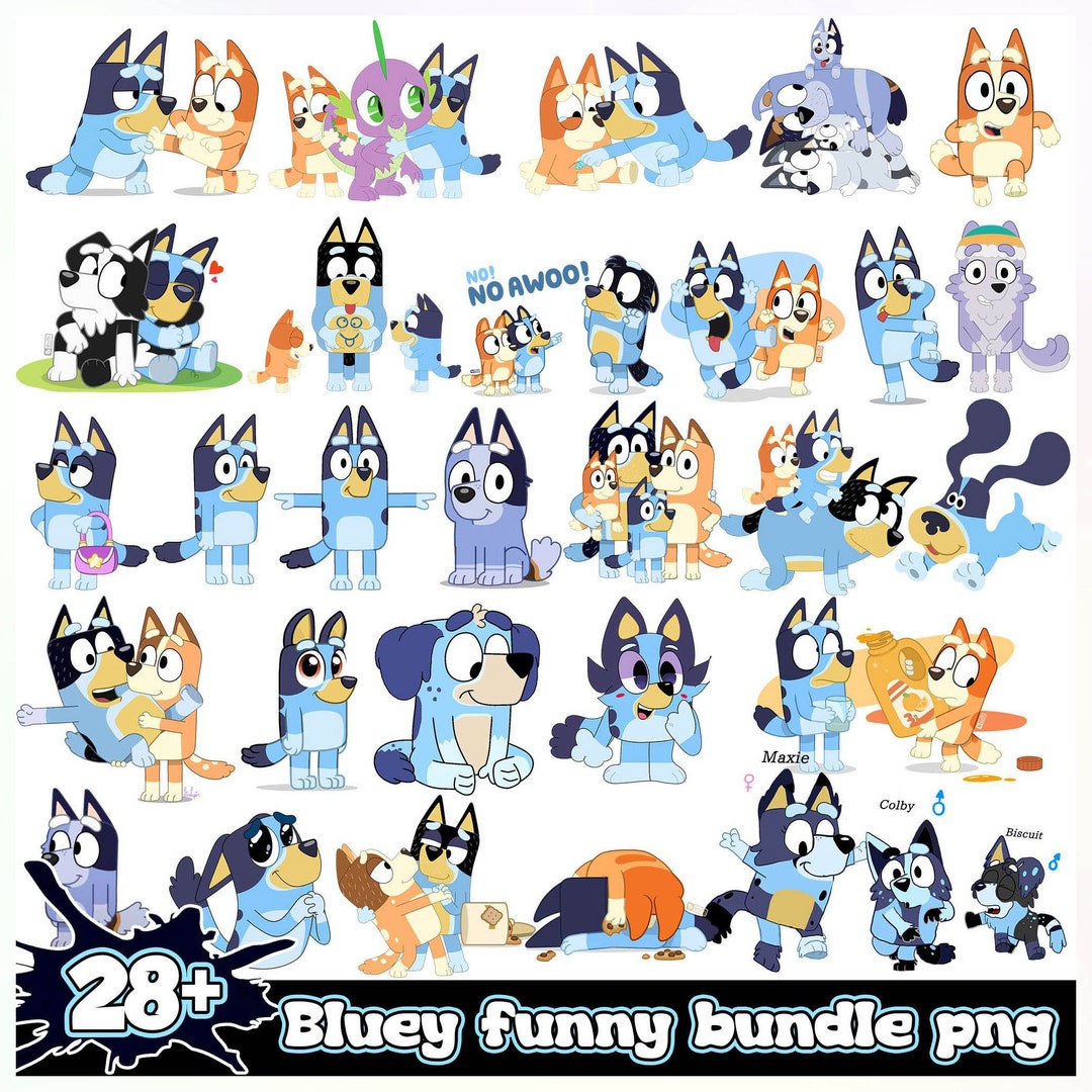 Bluey PNG Digital Design Download Sublimation PNG Trendy Funny Bluey ...