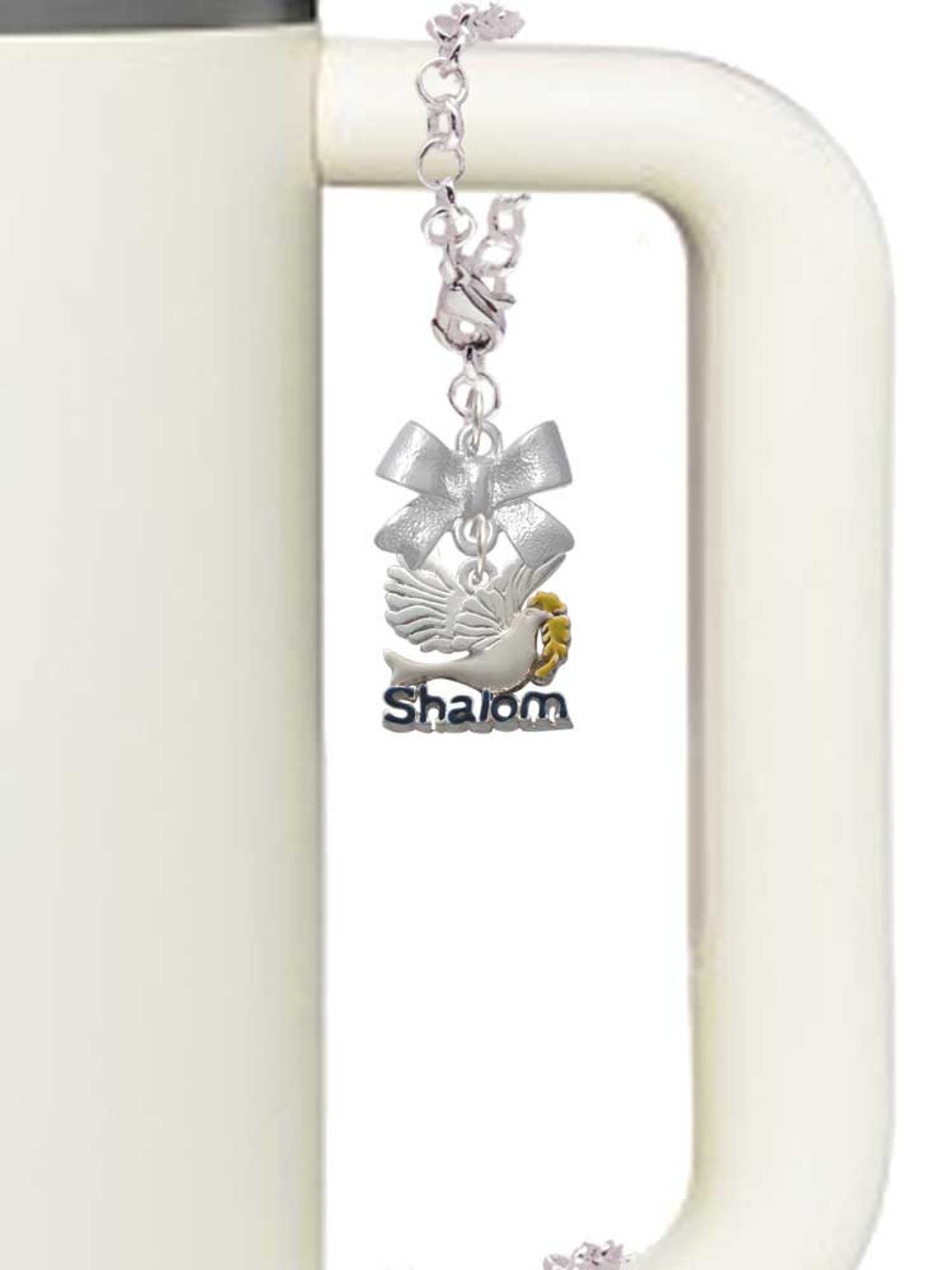 Shalom Dove Charm Accessory for Tumblers Thermal Cups Water Bottle ...