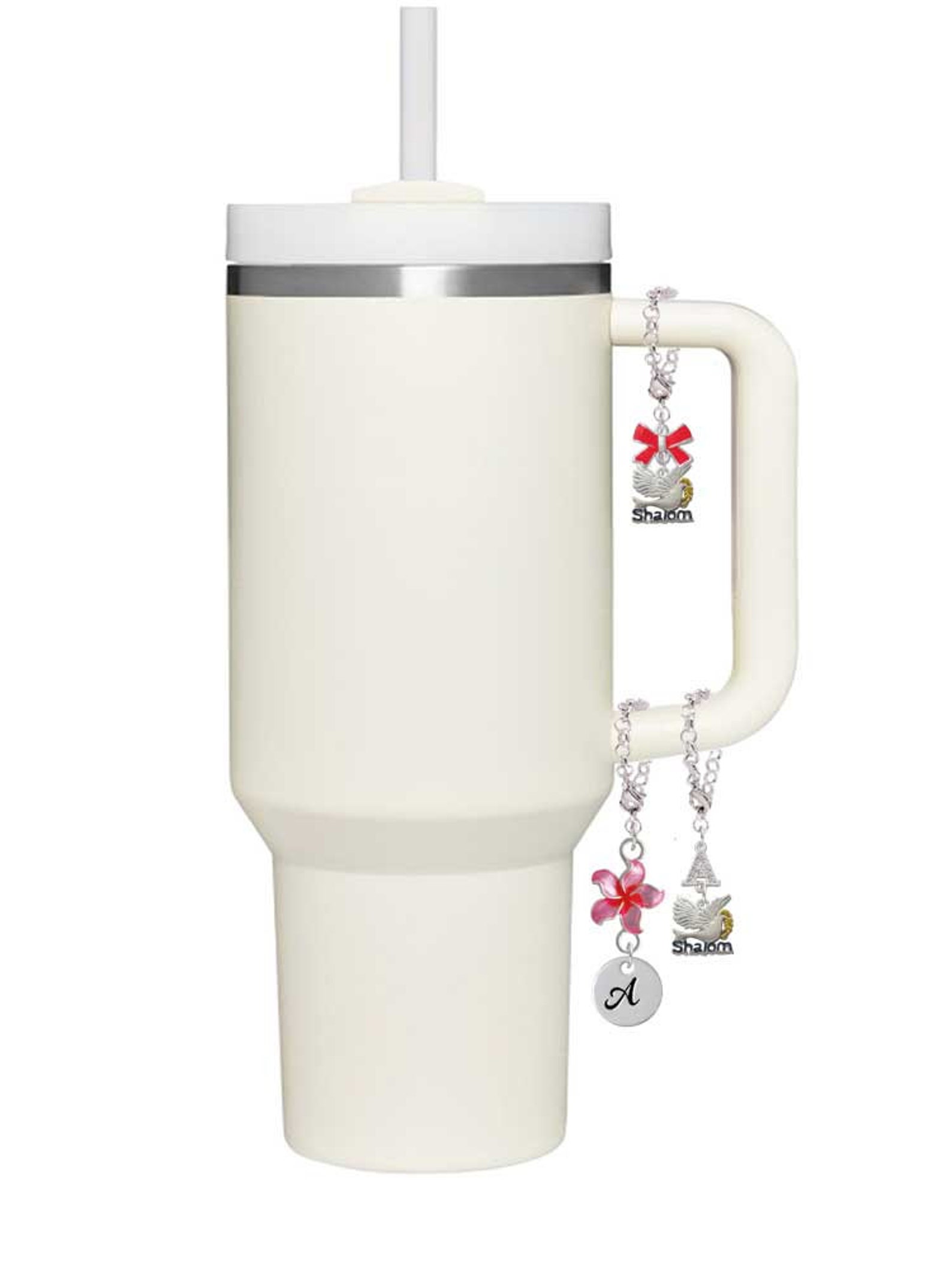 Shalom Dove Charm Accessory for Tumblers Thermal Cups Water Bottle ...