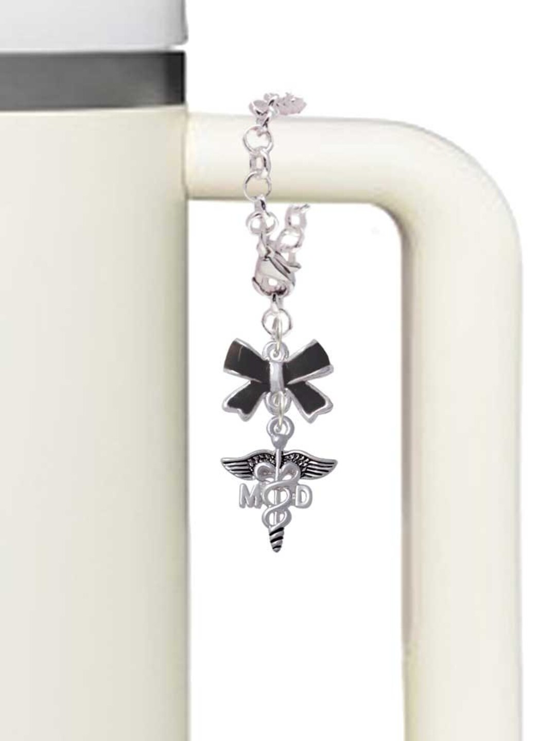 Doctor Charm With Bow or Initial - Water Bottle Charms Stanley ...