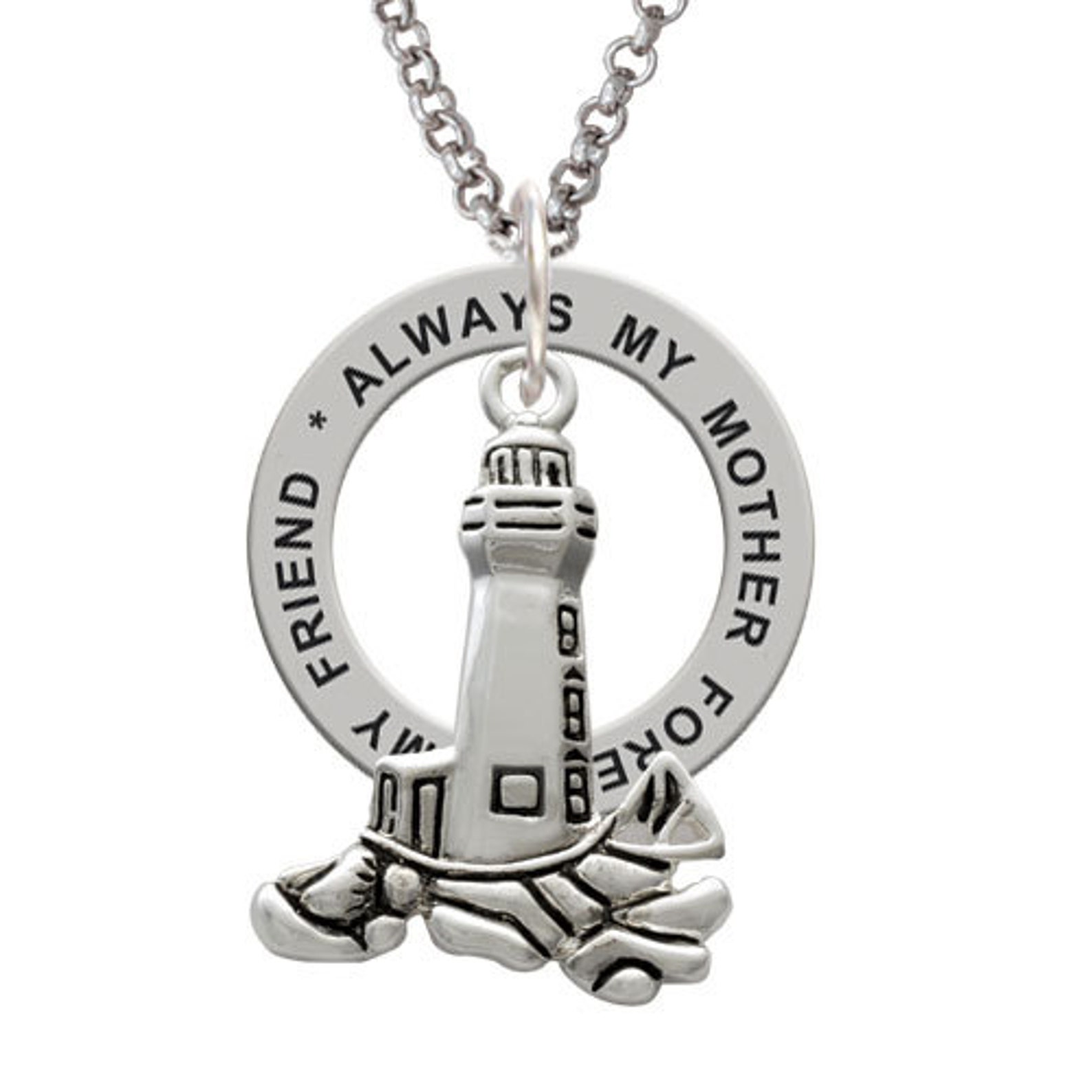 Lighthouse - Always My Mother Forever My Friend Affirmation Ring ...
