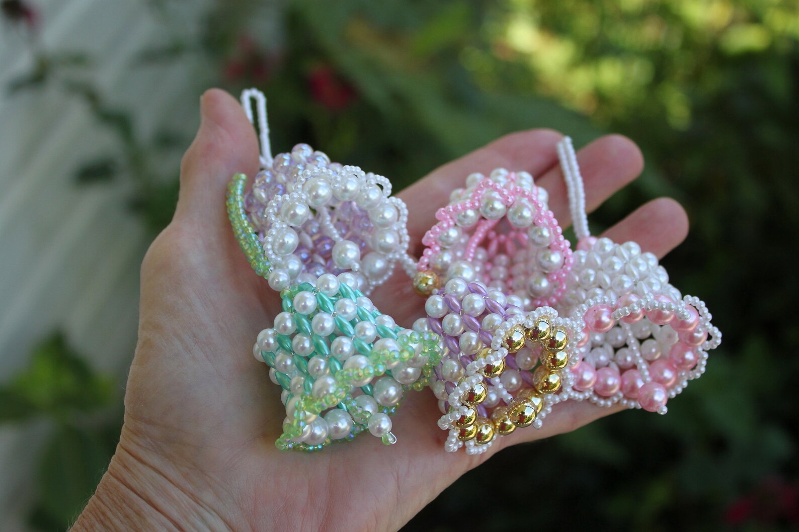 Beaded Bell Ornaments - Etsy