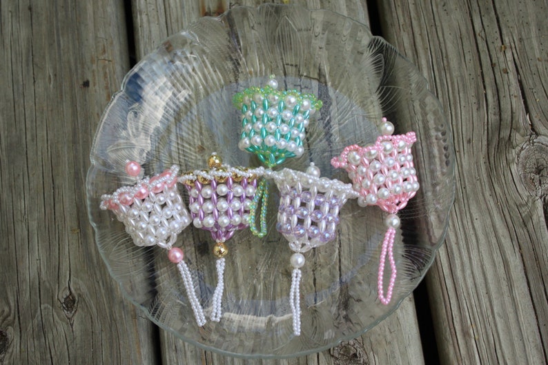 Beaded Bell Ornaments - Etsy