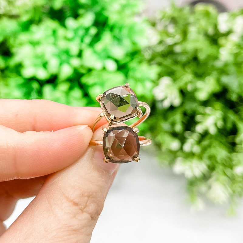 Smoky Quartz Ring - Etsy