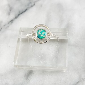 Orbit Gemstone Ring, Saturn Style Ring, Opal Jewelry, Moonstone Jewelry ...