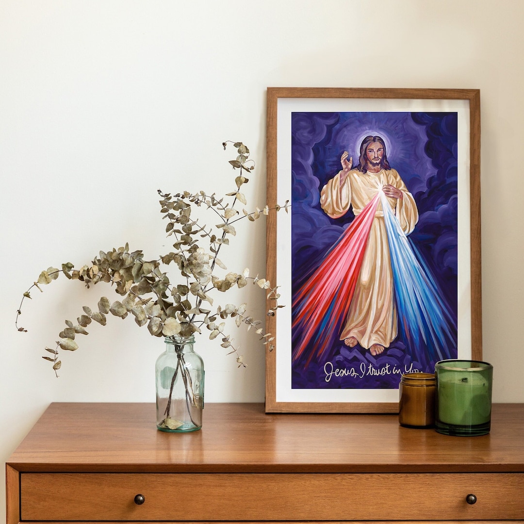 Divine Mercy Jesus Art Print - Etsy