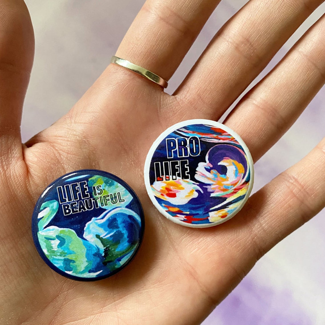Pro Life Pinback Button - Etsy