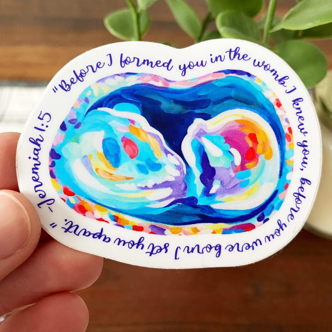 Colorful Ultrasound Stickers, Multiple Designs, Pro-life Vinyl Stickers ...