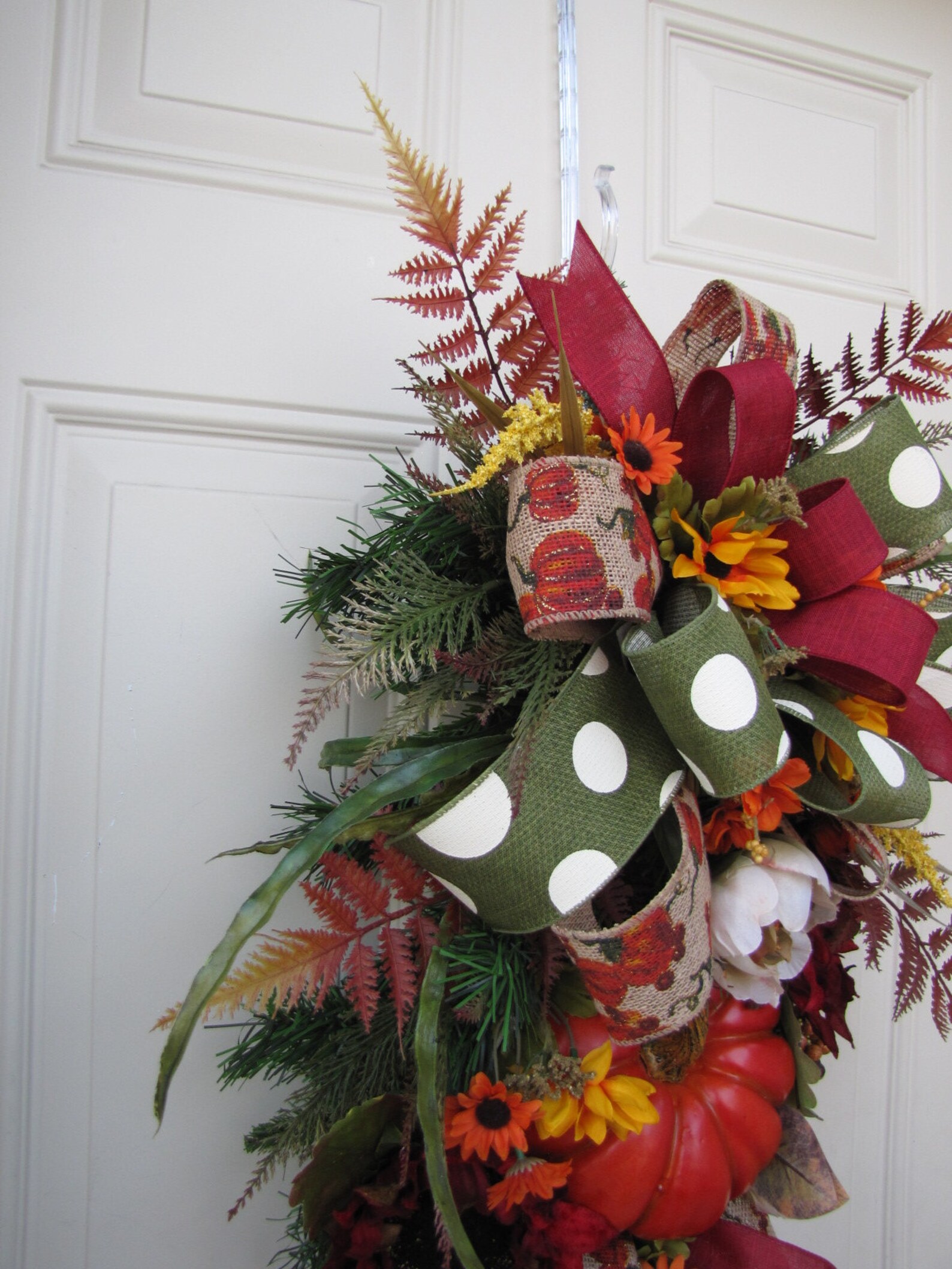 Fall Swag Fall Autumn Swag-swag for Front Door Everyday | Etsy