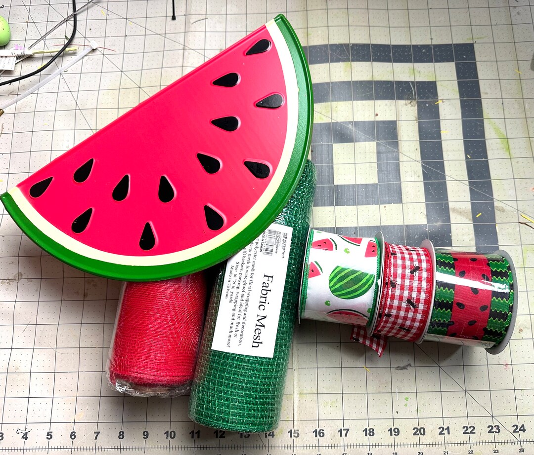 Summer Sign With Coordinating Wired Ribbons, DIY Summer Craft Kit ...