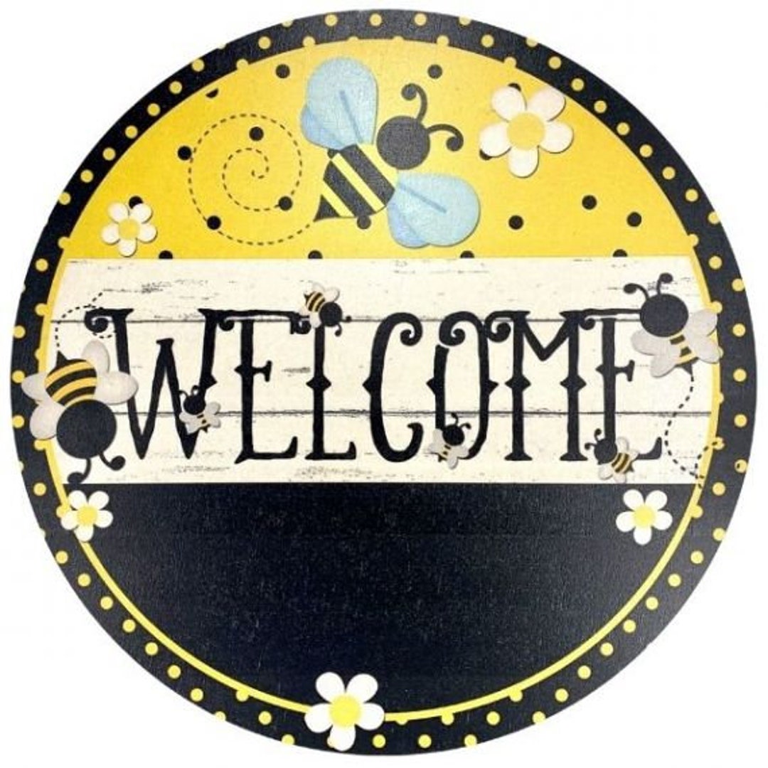 Welcome Sign, Summer Sign, Porch Sign, Bee Decor, Summer Home Decor ...
