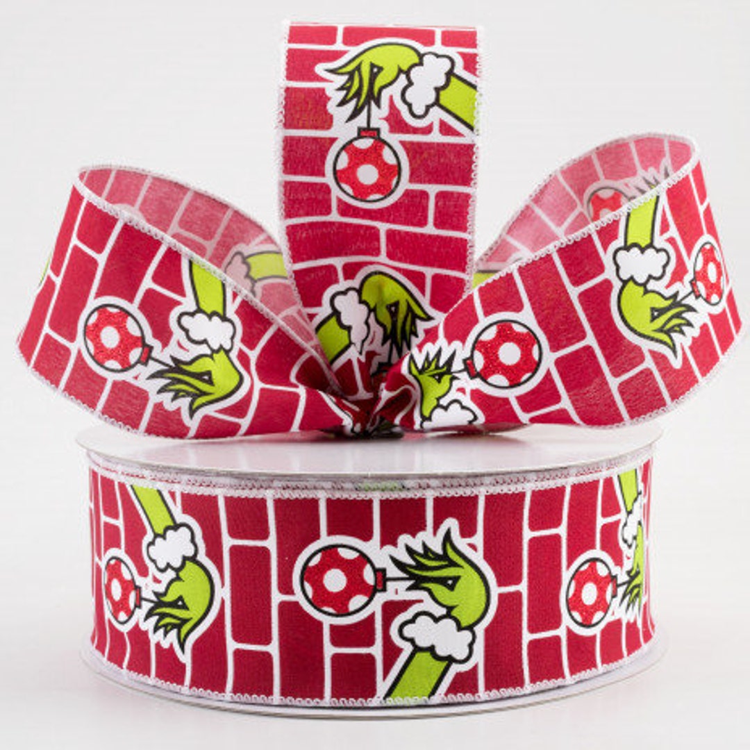 Green Monster Christmas Ribbon Green Monster Ribbon Christmas Ribbon ...